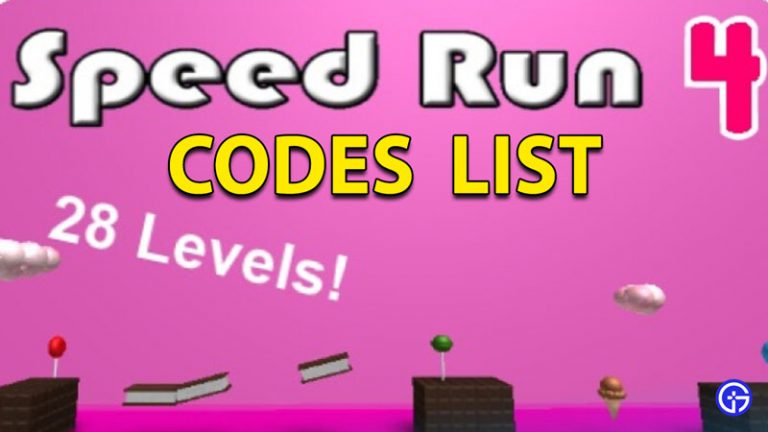 Roblox Speed Run 4 Codes (Feb 2023) - NEW - Gamer Tweak