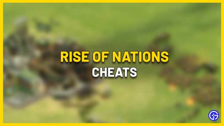 Rise Of Nations Cheats And Codes List (September 2023)