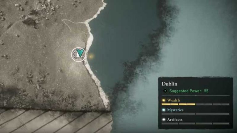 Dublin Hoard Map Treasure Location - AC Valhalla Wrath of the Druids