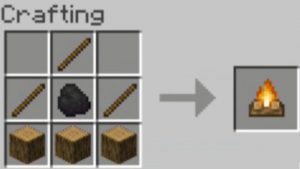 How To Make A Campfire In Minecraft - Crafting Recipe?
