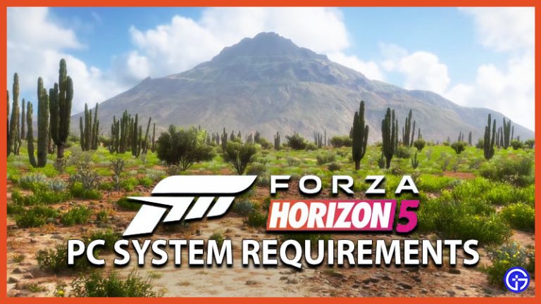 Forza Horizon 5 PC System Requirements - Minimum & Recommended