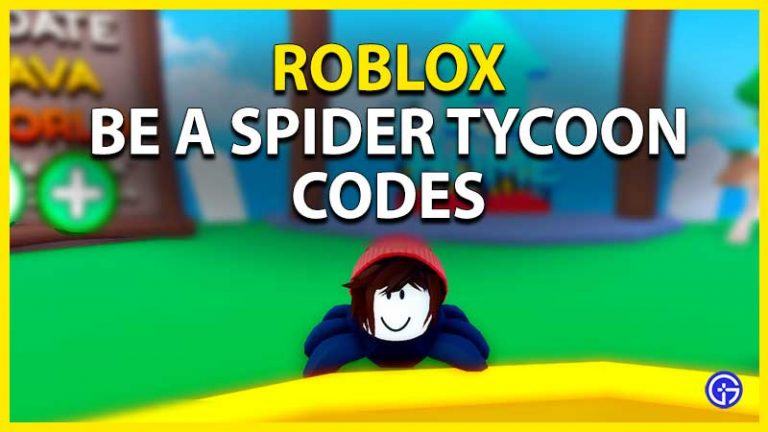 Be A Spider Tycoon Codes Roblox (August 2023) - Gamer Tweak