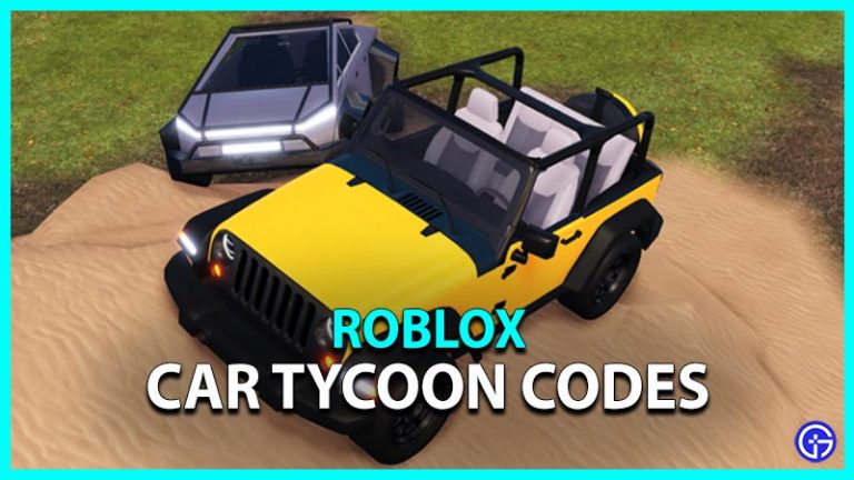 Roblox Car Tycoon Codes (July 2021) - Gamer Tweak
