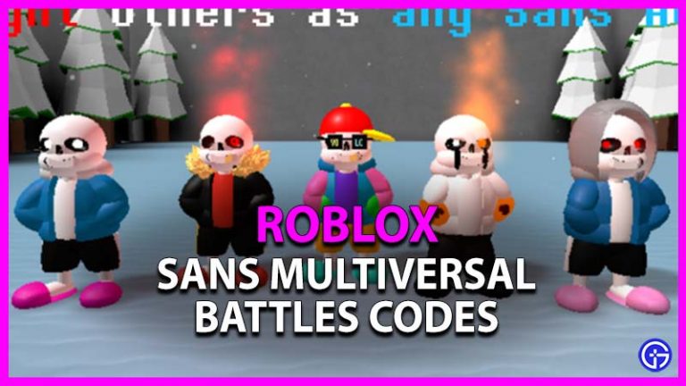 Roblox Sans Multiversal Battles Codes (July 2021) - Gamer Tweak