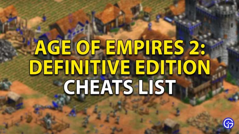 Age Of Empires 2 Cheat Codes (Xbox & PC) - Gamer Tweak