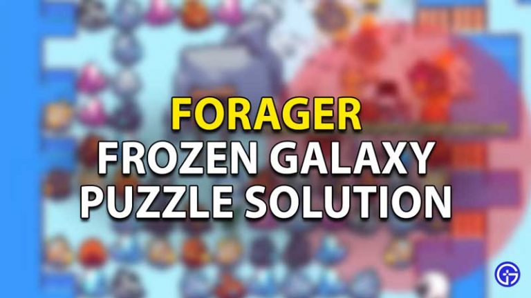 Forager Frozen Galaxy Puzzle Solution | How To Solve