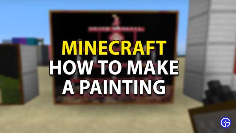 How to Make Custom Paintings in Minecraft - Painting Crafting Recipe
