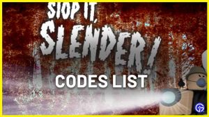 Roblox Stop It Slender Codes September 2023 - Free Outfits