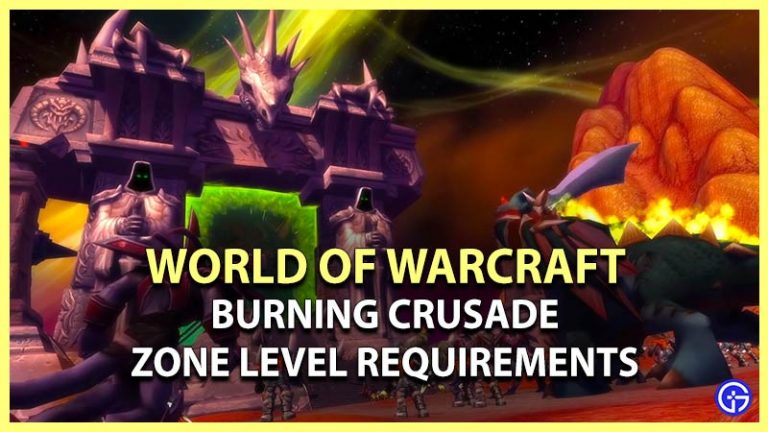 World of Warcraft: The Burning Crusade Zone Level Requirements