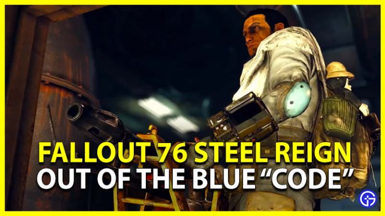 Fallout 76 Out Of The Blue Code (Steel Reign) - Gamer Tweak
