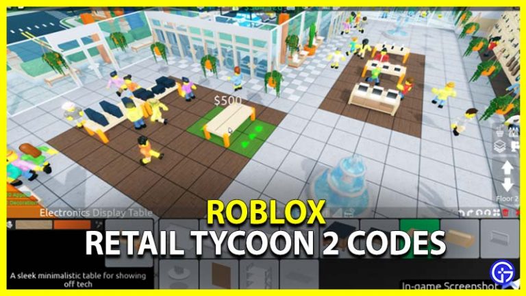 Roblox Retail Tycoon 2 Codes (August 2023) - Gamer Tweak