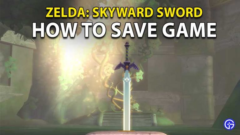 Legend of Zelda Skyward Sword HD: How To Save Game