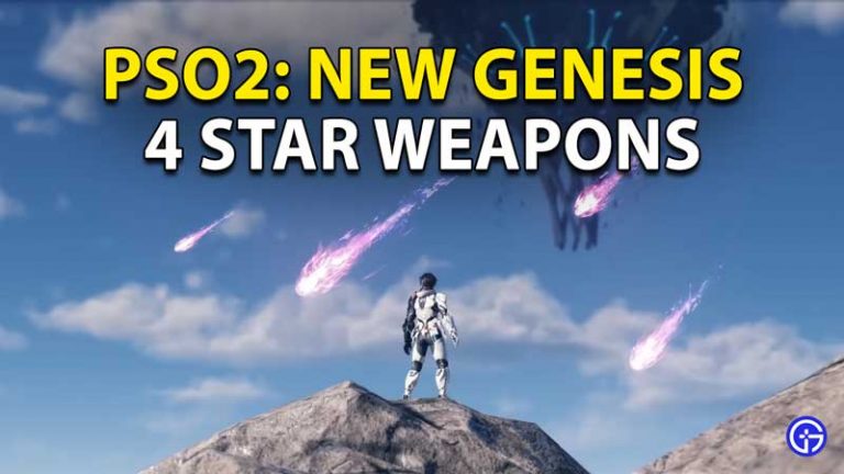 Phantasy Star Online 2: New Genesis 4 Star Weapons