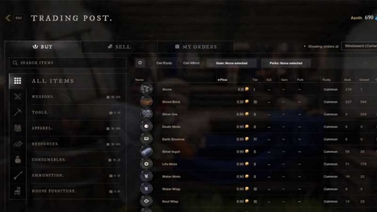 New World: How To Sell Junk And Get Rare Items - Gamer Tweak