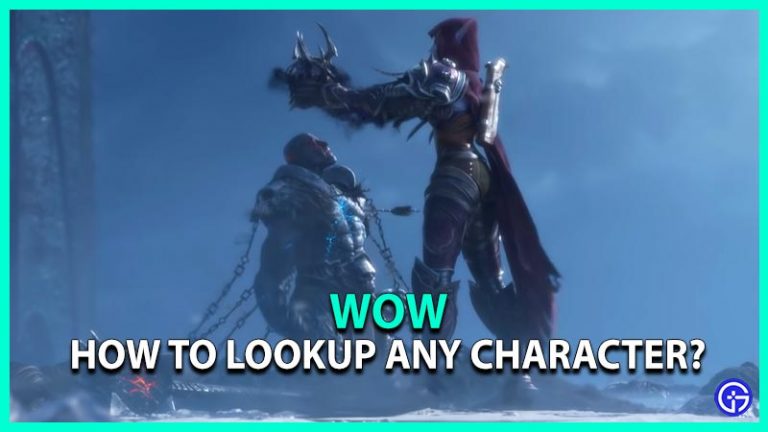 How To Lookup Character In WoW (World Of Warcraft)?