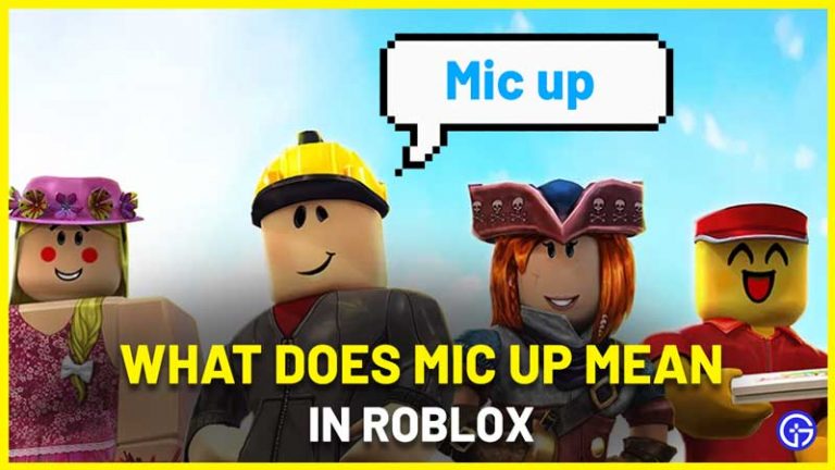 What Does Mic Up Mean In Roblox? (2022) - Gamer Tweak