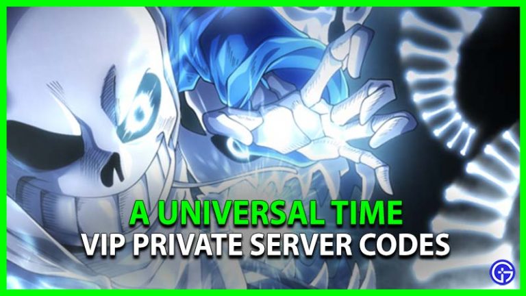 A Universal Time AUT Private Server Codes