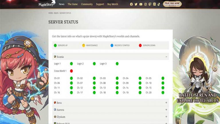 MapleStory M Servers Status: How To Check If It Is Working?