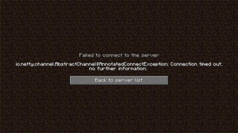 How To Fix The Can't Connect To Server Error In Minecraft