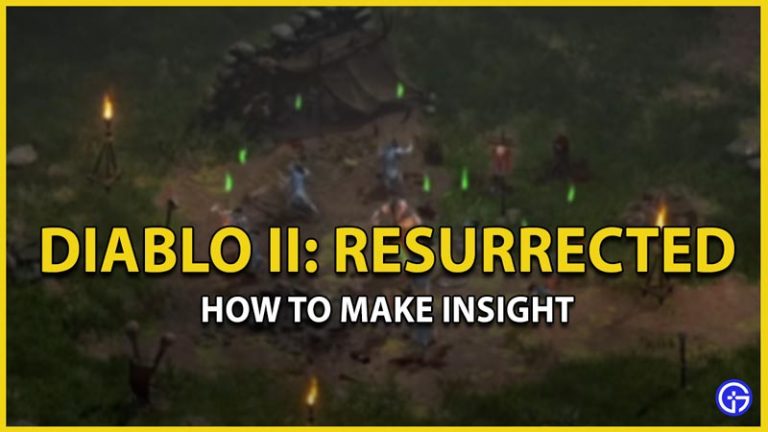 How To Make Insight in Diablo 2 Resurrected - Gamer Tweak