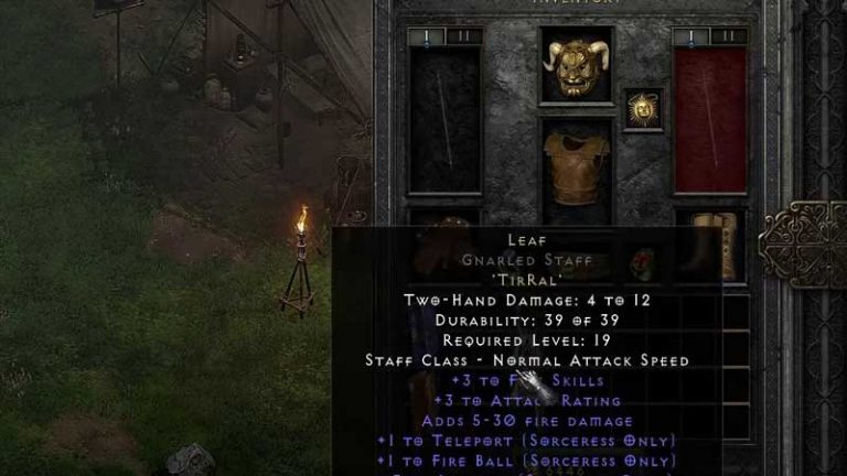 Diablo 2 Resurrected: How To Make Leaf Rune & Staff ? - Gamer Tweak