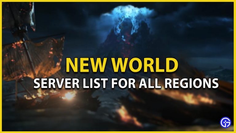 New World Servers List For All Regions - Gamer Tweak
