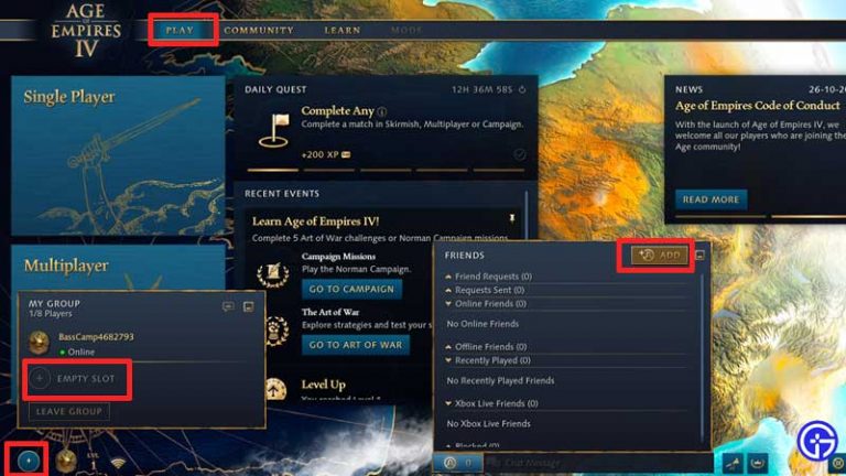 How To Play Age Of Empires 4 With Friends: Coop/PVP Multiplayer Mode