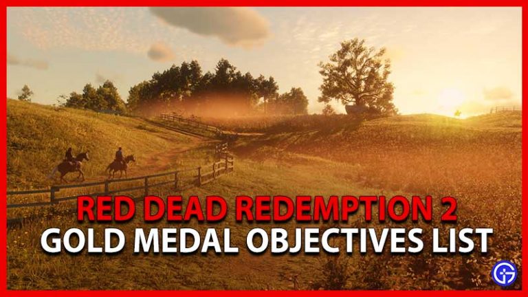 All Red Dead Redemption 2 (Rdr2) Gold Medal Objectives List 2021