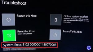How To Fix Xbox One System Error E102? (All Steps) - Gamer Tweak