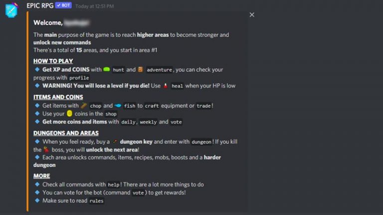Epic RPG Codes Discord (September 2023) - Gamer Tweak