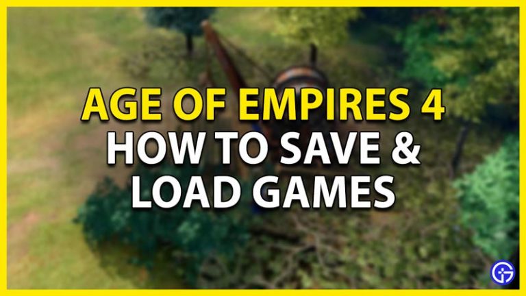 Age Of Empires 4: How To Save & Load A Game - Gamer Tweak