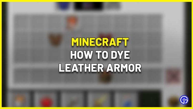 How To Dye & Undye Leather Armor In Minecraft Java, PE, Bedrock
