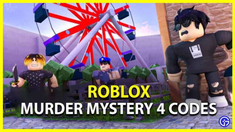 Murder Mystery 4 Codes (August 2023) - Gamer Tweak