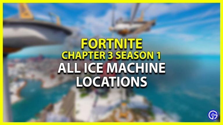 Fortnite Chapter 3 Season 1 - All Ice Machine Locations