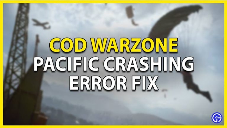 COD Warzone Pacific Crashing Error Fix 2023 - Gamer Tweak