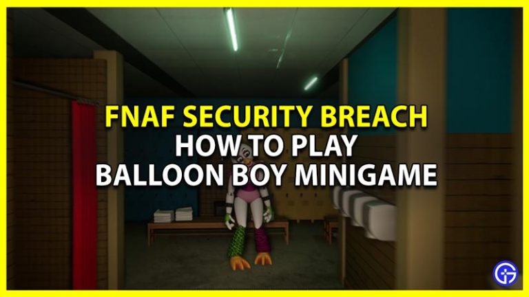 How To Play The Balloon Boy Minigame In FNAF Security Breach
