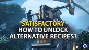 How To Unlock Alternative Recipes In Satisfactory With Hard Drives?
