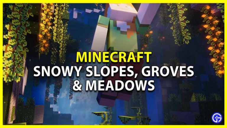 Minecraft 1.18 Where To Find Snowy Slopes, Groves & Meadows