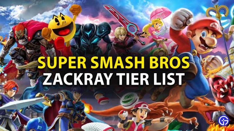 Super Smash Bros (SSB) Zackray Tier List - Mario, Sheik & More