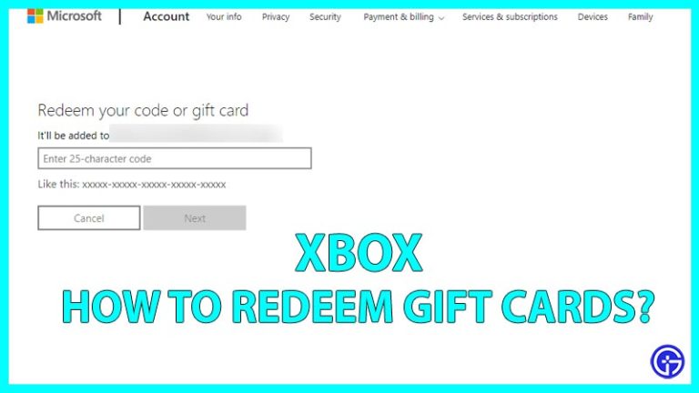 How To Redeem & Activate Xbox Gift Card Code - Gamer Tweak