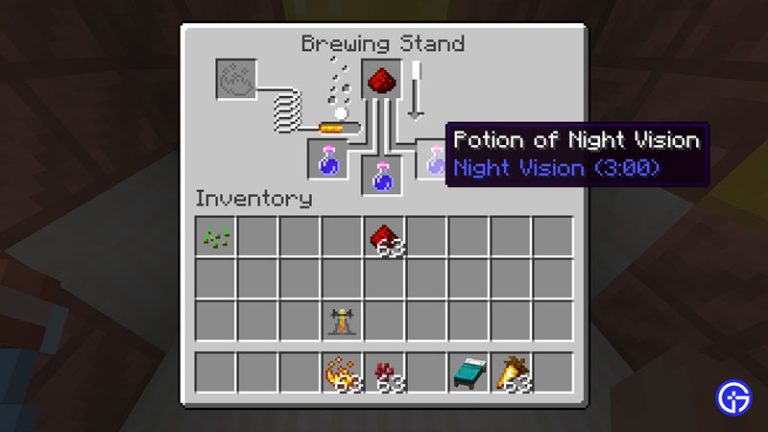 How To Make A Potion Of Night Vision In Minecraft? - Gamer Tweak