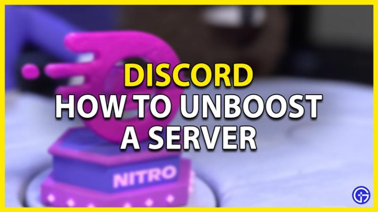 How To Unboost A Discord Server [2023] - Gamer Tweak