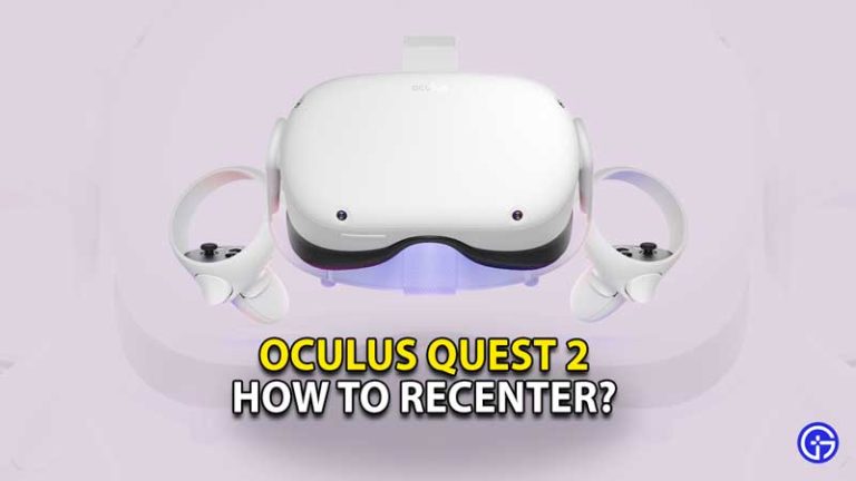 How To Reset Recenter Screen Position On Oculus Quest 2?