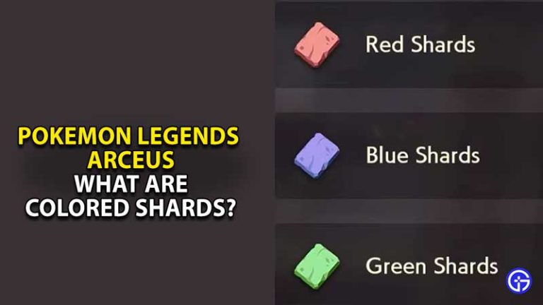 What To Do With Shards In Pokemon Legends Arceus?