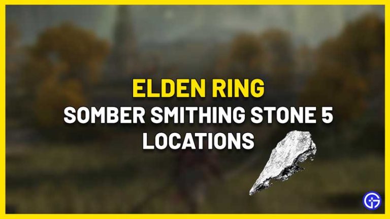 How To Get Somber Smithing Stone 5 In Elden Ring (Location)
