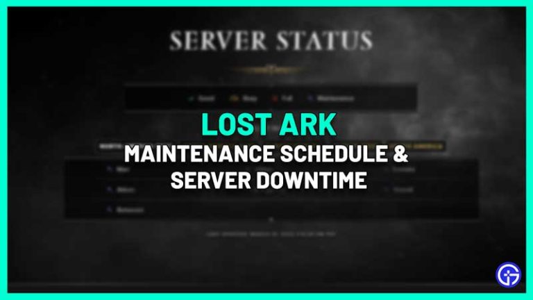 Lost Ark Maintenance & Server Downtime: How To Check
