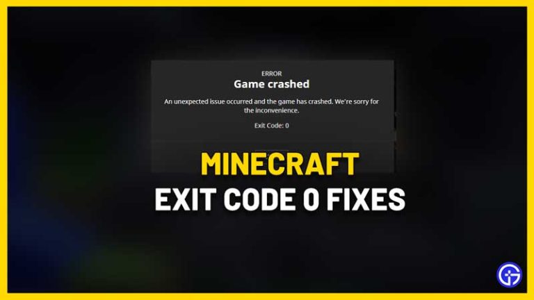 Minecraft Exit Code 0 Fix On PC - Gamer Tweak