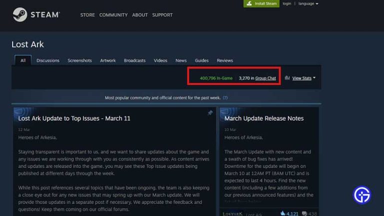 Lost Ark Steam Player Count 2023 - Is Lost Ark Dead? - Gamer Tweak