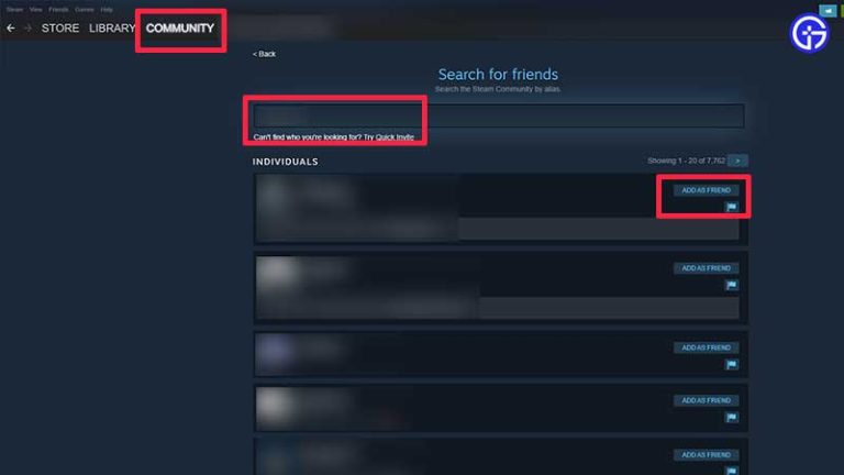 Steam User Search: How To Find Players (2022) - Gamer Tweak