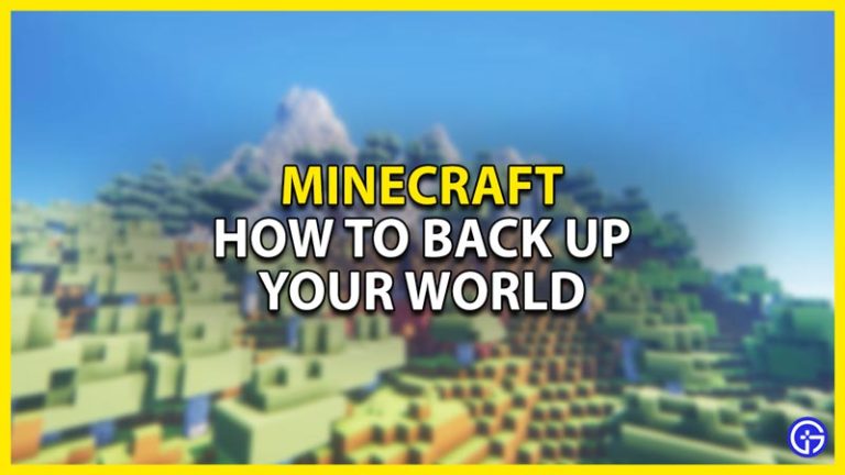 How To Back Up Your Minecraft World - Gamer Tweak
